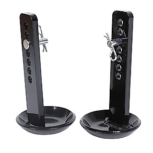 KUAFU New Round Dome Heavy Duty Snow Plow Shoe Skid Compatible with John Deere 3-1/2" Gloss Black Replacement for M147167 AM119321 Durable Steel