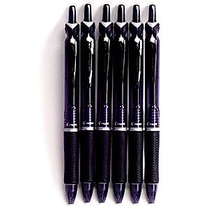 Pilot Acroball Knock Ballpoint Pen, 0.7mm, Black(BAB-15F-BB),6 pens per Pack (Japan Import) [Komainu-Dou Original Package]