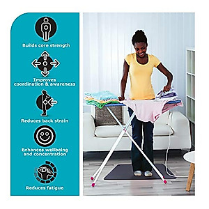 Ultralux Premium Anti-Fatigue Floor Comfort Mat, Durable Ergonomic Non-Slip Kitchen Standing Mat, 3/4” Thick, 16” x 24”, Multi-Purpose Standing Support Pad, Home, Office, Garage, Kitchen Rug, Gray