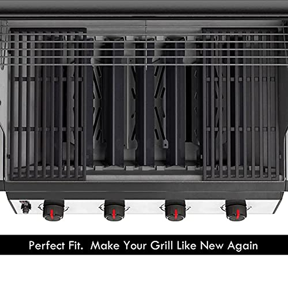 YIHAM KW633 Flavorizer Bars for Weber Genesis II 400 Series E-410 E-435 S-435 SE-410 LX E-440 S-440 Grill Parts GS4 Flavor Bars Replacement 17 inch 66033 66030 Set of 7