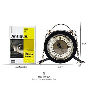 Angel Barcelo Crossover Purse and Handbags Fashion Womens Shoulder bag Handbag (Black)