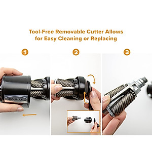 Bostitch Office Wall Mount Manual Pencil Sharpener, Tip Saver, 8 Hole Dial, 6X Longer Cutter Life, Vertical or Horizontal Mounting Black (MPS1-BLK)