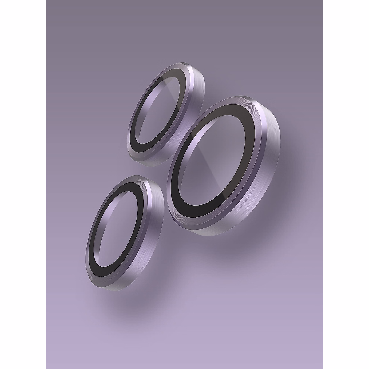 BodyGuardz Apex Camera Lens Protector Compatible with iPhone 14 Pro and iPhone 14 Pro Max, 9H Hardness Tempered Glass, Scratch Resistant, Easy Installation, Case Friendly - Purple