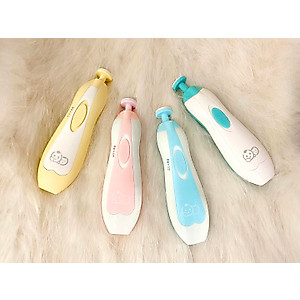 Royal Angels Baby Nail File 21 in 1, Safe Electric Baby Nail Buffer, Extra 13 Replacement Tools, Baby Nail Kit, Baby Nail Trimmer, Newborn Toddler Toes and Fingernails Clipper, Trim and Polish (Blue)