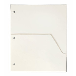 TOPS Cardinal Double Pocket Dividers, 5-Pack, White, (60155)