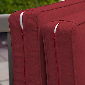 Arden Selections ProFoam Performance Outdoor Deep Seating Cushion Set 24 x 24, Caliente Red