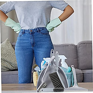 BUTIFULSIC 5pcs Broom Dustpan Desktop Dustpans Cleaner Home Mini Brush Broom Table Cleaning Brush Mini Saucepan Broom Dustpan Hand Broom Aid Sweeping Turner Scraper Mop Purple Pp