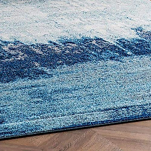 nuLOOM Alayna Abstract Area Rug, 5' x 7' 5", Blue