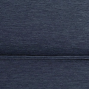 Classic Accessories Montlake FadeSafe Water-Resistant 25 x 27 x 5 Inch Rectangle Outdoor Seat Cushion, Patio Furniture Chair Cushion, Heather Indigo Blue, Outdoor Cushion Cover