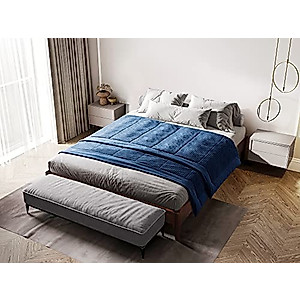 Acacia Mervyn 14 Inch Wood Platform Bed Frame Without Headboard, King, Chocolate