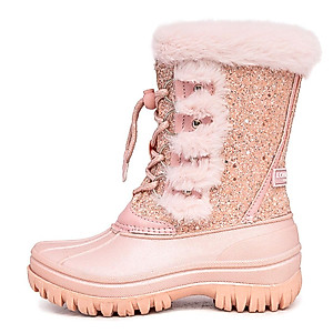 LONDON FOG Girls Youth and Toddler Icelyn Cold Weather Warm Lined Snow Boot girls boot in youth and toddler sizes pink size 9