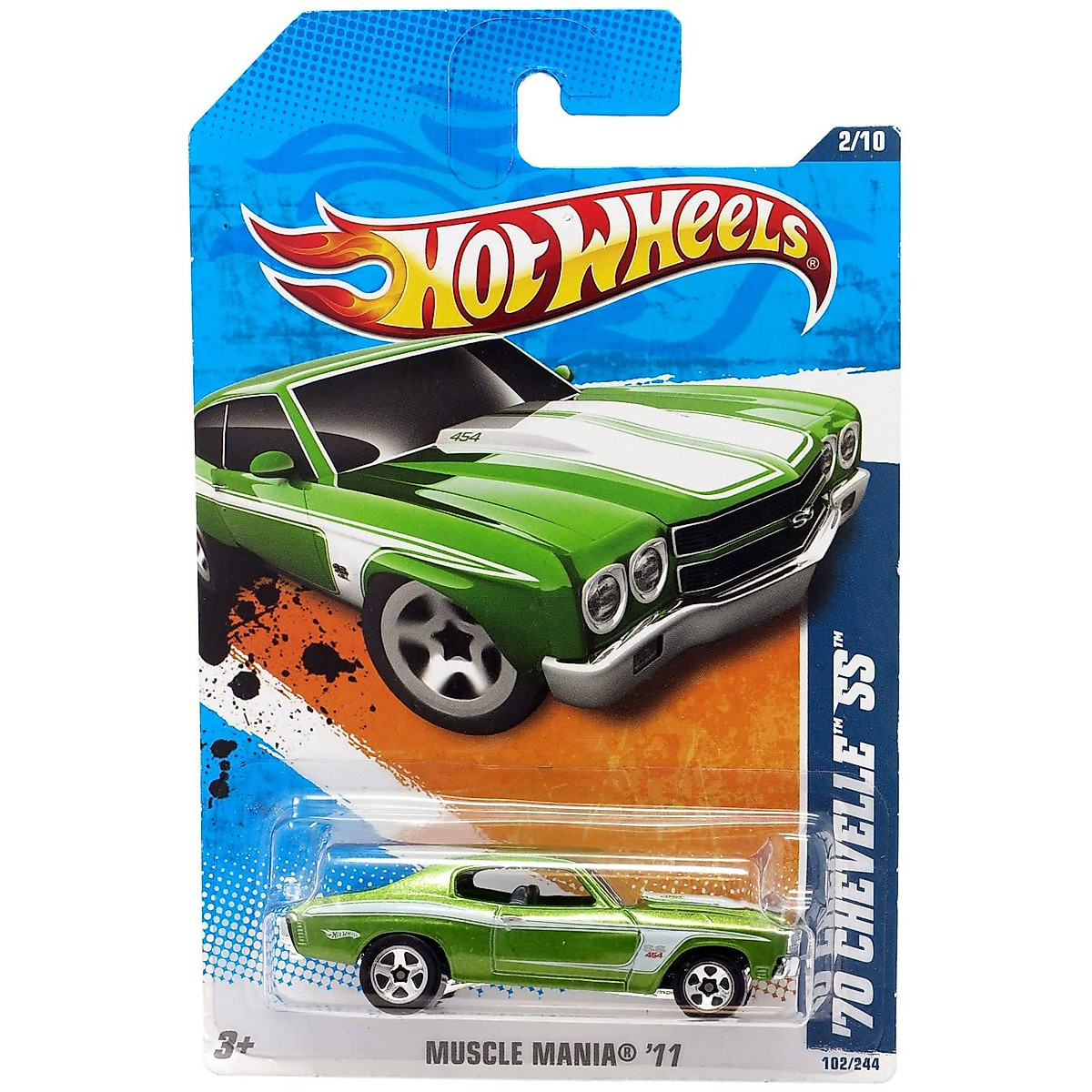 2011 Hot Wheels '70 Chevelle SS Light Green #102/244