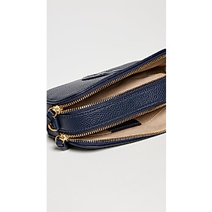 Tory Burch Women's Mini Miller Crossbody Bag, Tory Navy, Blue, One Size