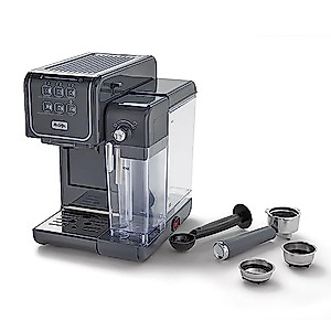Mr. Coffee One-Touch CoffeeHouse+ Espresso, Cappuccino, and Latte Maker Home Coffee Machine with 19-Bar Italian Pump, and Milk Frother Ideal for Latte, Espresso, and Coffee Lovers