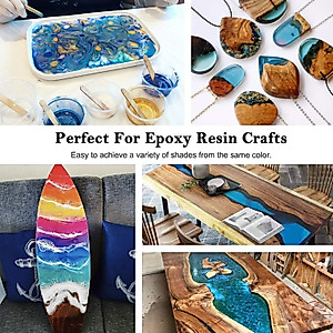 Mica Powder - Pearlescent Epoxy Resin Color Pigments Set - Natural Cosmetic Grade Pigment for Soap Dye, Pigment for Paint, Epoxy Resin, Candle Making, Bath Bombs, Lip Gloss, Slime Dye Set 18 Colors