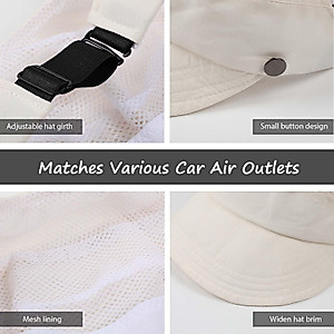 Generic Sun Hats for Women, Outdoor Uv Protection Hollow Top Sun Hat, Summer Wide Brim Sun Protection Hat, Sun hat with Ponytail Hole for Women, Women's Outdoor Adjustable Sun Hats(White), 5, Black