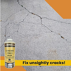 ConSandtrate Concrete Crack Filler - Tan - 3 lb. (Single Bottle) for Filling in Concrete Cracks on driveways, walkways and patios