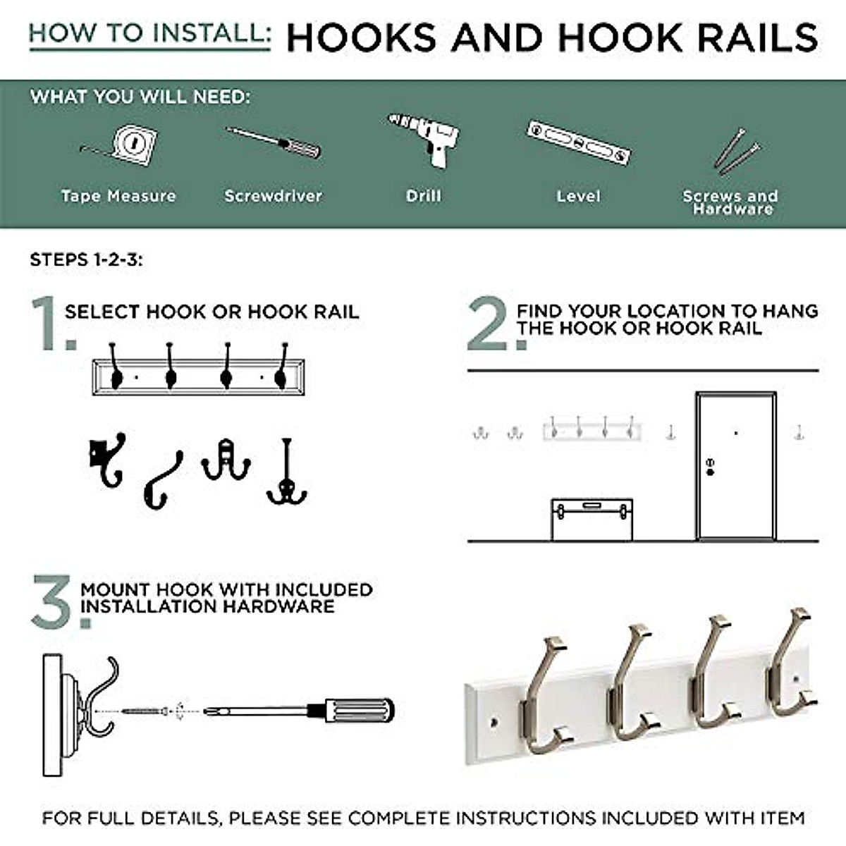 LIBERTY B42306Q-CHR-C5 Tri-Hook