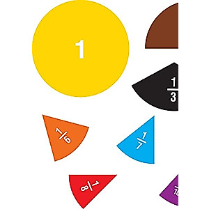 Teacher Created Resources Fraction Circles Magnetic Accents (77244)