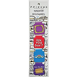 Ata-Boy Friends Bookmark, Friends TV Show Magnetic Bookmarks (4 Set) Friends Gifts & Merchandise…