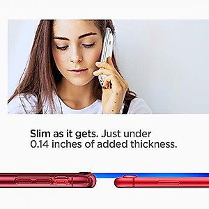 Spigen Ultra Hybrid [Anti-Yellowing] [Military Grade] Designed for iPhone XR Case, 6.1 inch Cover - Red
