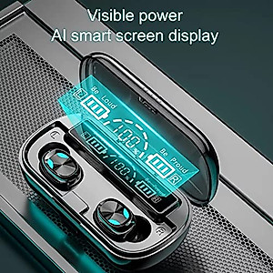 2022 New X8 F9 F9-5 F9-10 Wireless TWS BT 5.1 Earphone LED Power Display Audifonos Headphone Headset in-Ear HiFi Earbuds X8 Black