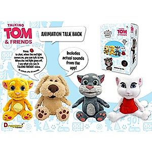 Relsy Talking Tom & Friends, My Talking Tom 12 Inch Plush Toy with Interactive Features, Talkback Talking Friends Stuffed Cuddly Plush Toy 12"