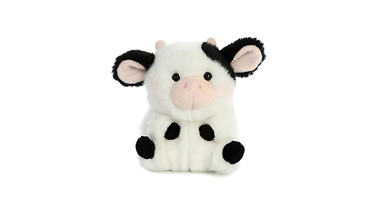 Aurora 5" Daisy Cow Plush Toy - Soft & Cuddly Farm Animal