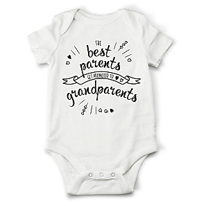 Pregnancy Announcement for Grandparents to be Gift | Promoted to Grandma baby bodysuit | Baby Coming Soon Reveal Idea