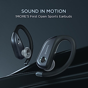 1MORE S50 Fit Open Earbuds, Open-Ear Wireless Bluetooth Headphones (Gray)