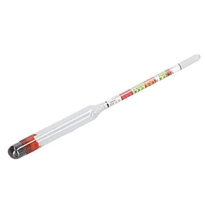 KUIDAMOS Hydrometer Tool, Beer Meter 10pcs Easy Reading Wide Application Durable for Office