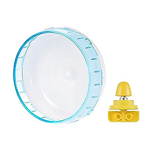 Zhang Ku 5.5inch Silent Hamster Wheel-Pets Running Sports Exercise Wheel Jogging Wheel Hamster Rat Gerbil Silent Spinner (Blue)
