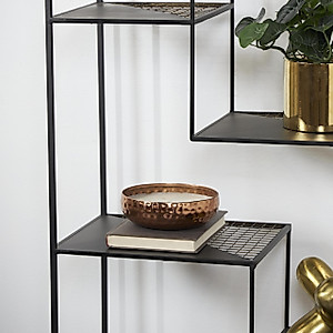 Deco 79 Metal Decorative Candle Tropical Breeze Scented Hammered 20 oz 3 Wick Aromatherapy Candle with White Wax, Wax Aromatherapy Candle 7" x 7" x 2", Copper