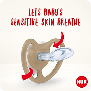 NUK Space Baby Dummy | 6-18 Months | Soothers with Extra Ventilation| BPA-Free Silicone | Disney Winnie The Pooh | 2 Count