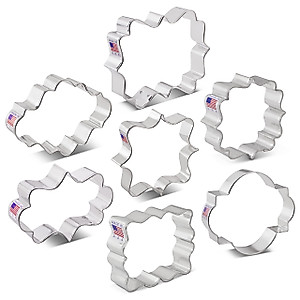 Plaques and Frames Cookie Cutters 7-Pc. Cookie Cutter Set Made in the USA by Ann Clark