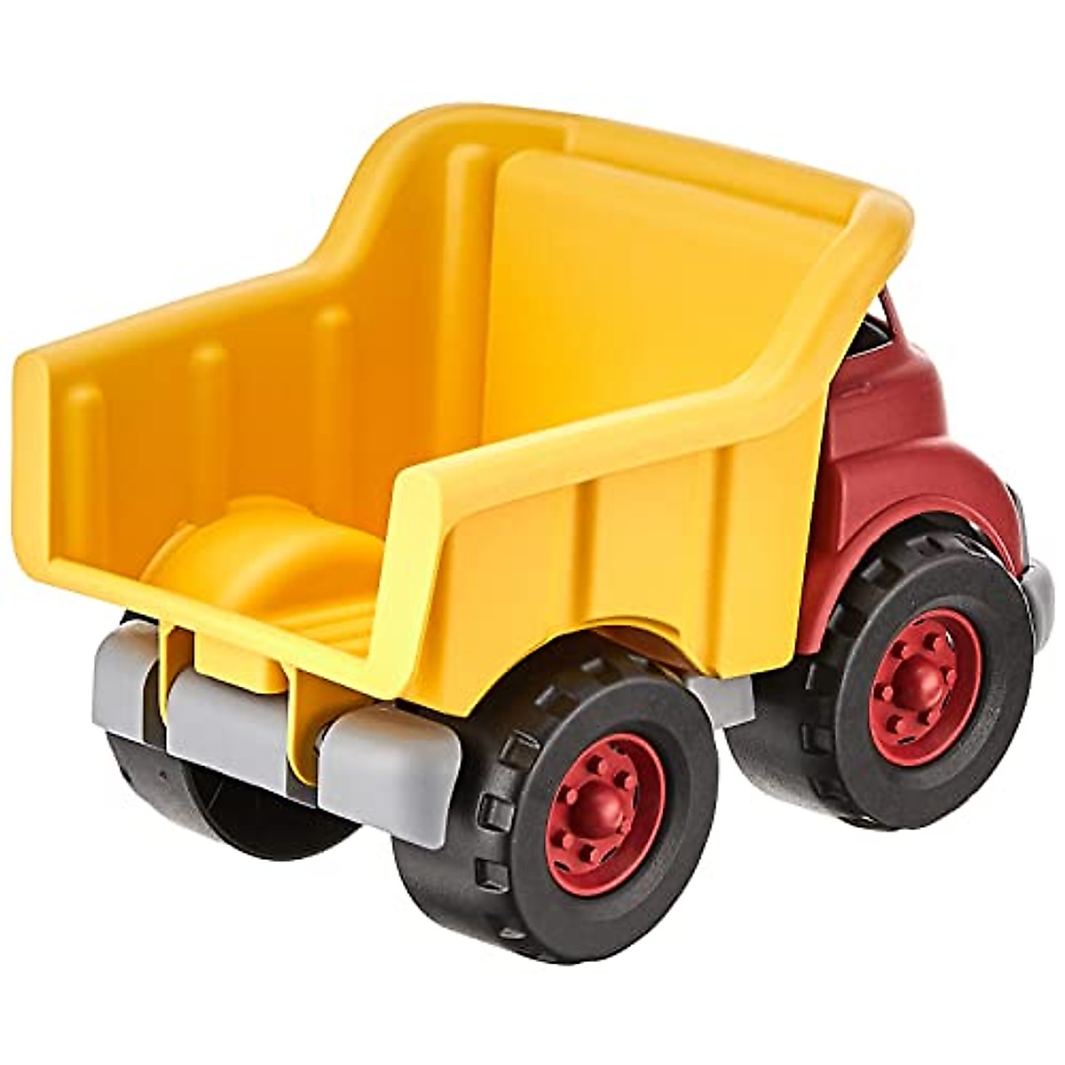 Green Toys Dump Truck, Red/Yellow CB - Pretend Play, Motor Skills, Kids Toy Vehicle. No BPA, phthalates, PVC. Dishwasher Safe, Recycled Plastic, Made in USA.