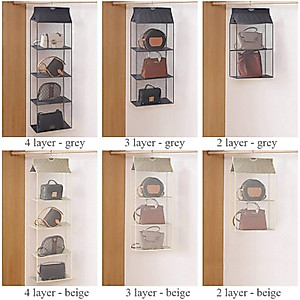HJTCZHUANYONG Handbag Buggy Bag Handbag Clothes Rack Wardrobe Clothes Rack Three-Dimensional Storage Pannier Bag Wardrobe Handbag Clothes Rack