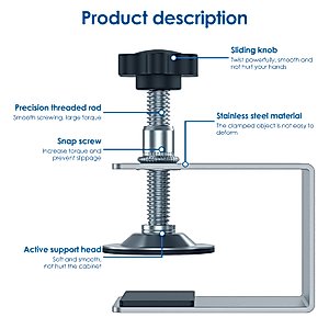 2 Pcs Drawer Front Installation Clamps,Drawer Fixing Clips,Adjustable Stable Furniture Woodworking Jig cabinet installation tools Front Drawer Woodworking Clamps Drawer Jig for Tables Desk Mount