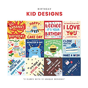 Make It Mine PopBox, The Original Explosion Confetti Pop Up Corgi Birthday Greeting Card For Children With Two 3D Popup Image Cubes - Kids Exploding Birthday Popup Card