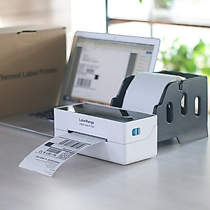 LabelRange Label Holder for Rolls and Fanfold Labels - Desktop Label Printer Accessory