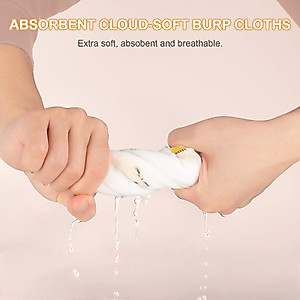 Verster Muslin Burp Cloths 5 Pack, 11.8x11.8”, Colorful Burp Cloths Baby Girl, Burp Cloths Baby Boy, Burping Cloths for Babies, Burp Cloths, Muslin Washcloths, Burp Clothes