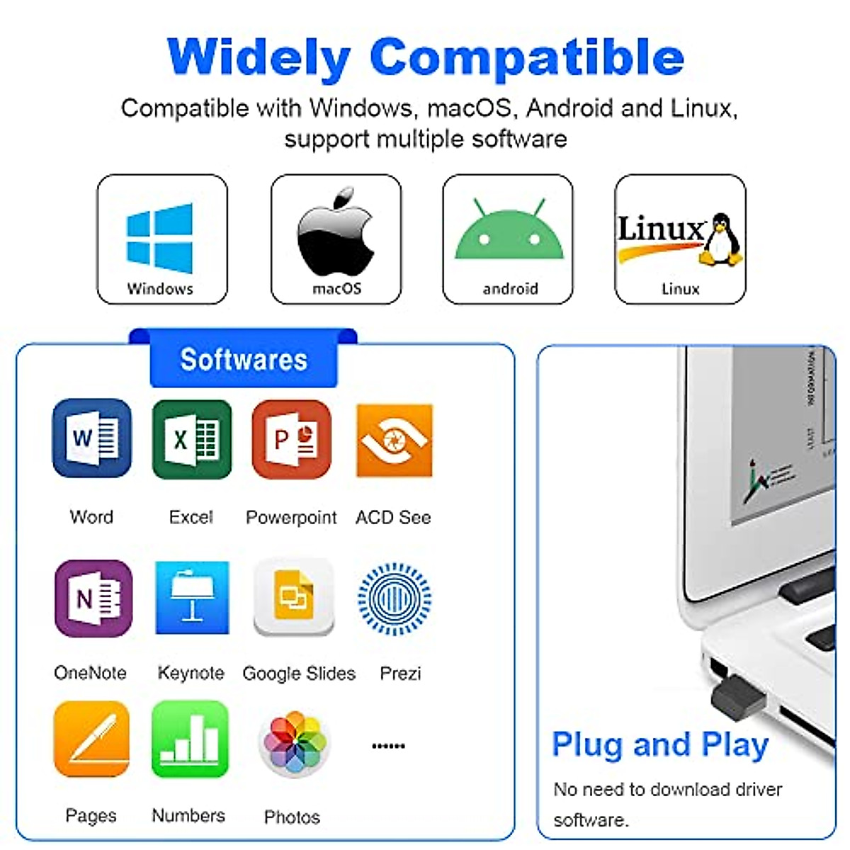 NORWII N26 Red Laser Pointer Presentation Clicker, 330FT Wireless Presenter Remote PowerPoint Clicker for Presentation Pointer Presenter PPT Clicker for Computer Laptop, Laser Pointer Cat Toy