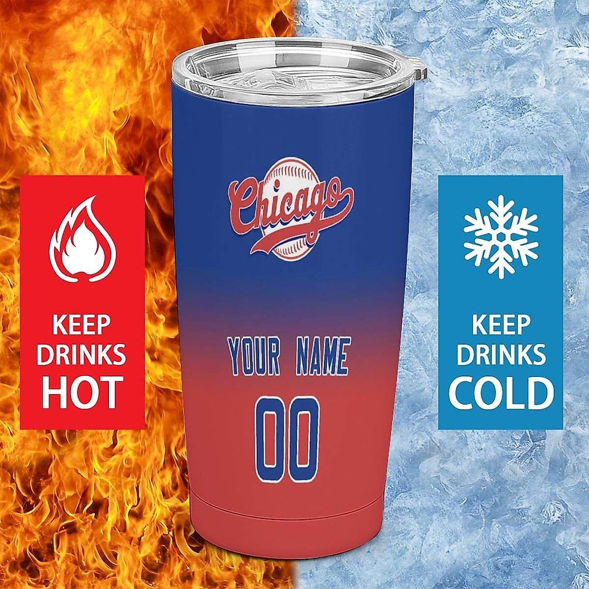 Custom Car Tumbler,Tumblers Stainless Steel 20.8oz,Personalized Baseball Cup,Sports Travel Coffee Mug,Customized Presents Gifts for Mother's Day Friends Fan Players Coach Lovers,Custom Number and Name