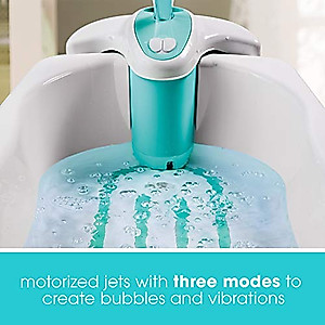 Summer Lil Luxuries Whirlpool Bubbling Spa & Shower (Blue) - Luxurious Baby Bathtub with Circulating Water Jets, 2 Count (Pack of 1)