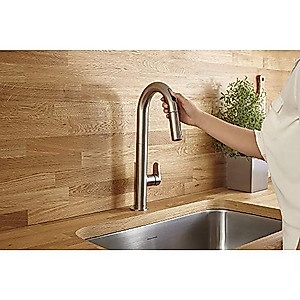 American Standard 4931380.075 Beale Single-Handle Pull Down Kitchen Faucet with Selectronic Hands-Free Technology in Stainless Steel
