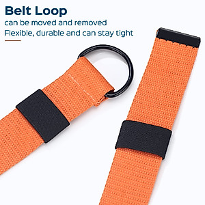 JaGely 20 Pieces Canvas Belt Web D Ring Belt 1 1/2'' Wide Web Fabric Casual Belt with Black Double D Ring for Men Women, 20 Colors