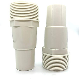 YMHYJY Pool Filter Pump Hose Adapter 1 1/4"-1 1/2" Thread 1.5" Fitting Connector PVC for SPX1091Z7 (2 Pcs)