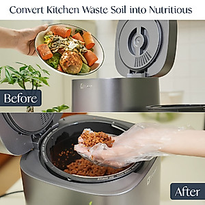 Frossvt Compost Bin Kitchen, 2.5L Countertop Electric Kitchen Waste Composter, Turn Food Waste to Compost, Smart Kitchen Waste Composter, WasteCycler, Food Cycler Composter for Kitchen