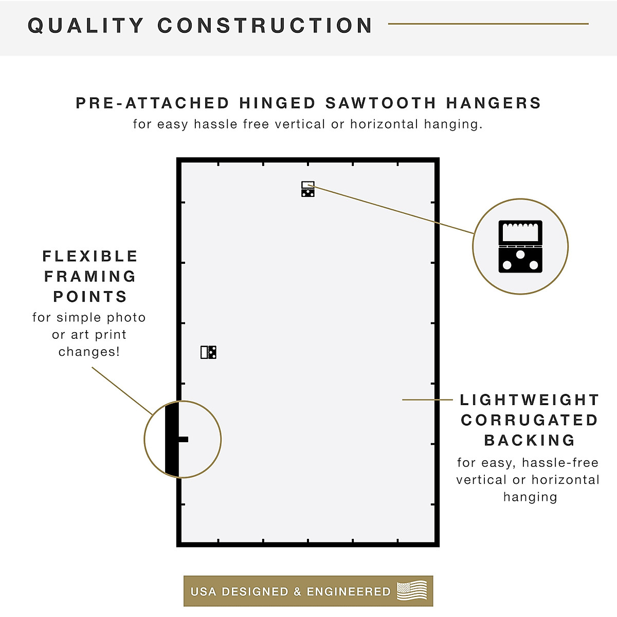 MCS Trendsetter Poster Frame, Black, 24 x 36 in, Single