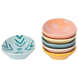 Now Designs Easter Egg Pinch Bowls, Multi Colored - 1 oz | Set of 6